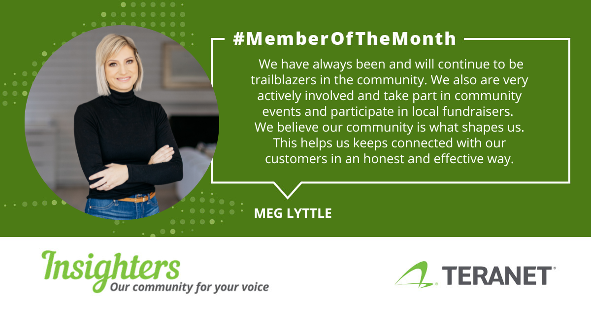 Meg Lyttle – Member of the Month – Teranet Insighters
