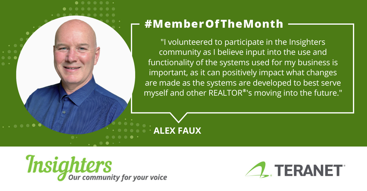 June Member of the Month: Alex Faux - Teranet