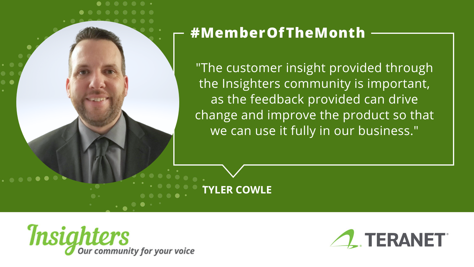 Member of the Month – Tyler Cowle | Teranet